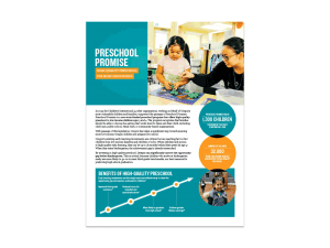 Preschool Promise: High-Quality Preschool for More Oregon Kids ...