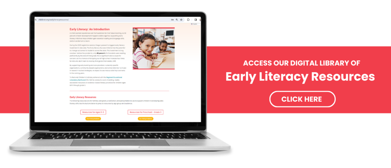 Children's Institute Launches Early Literacy Resources - Children's ...